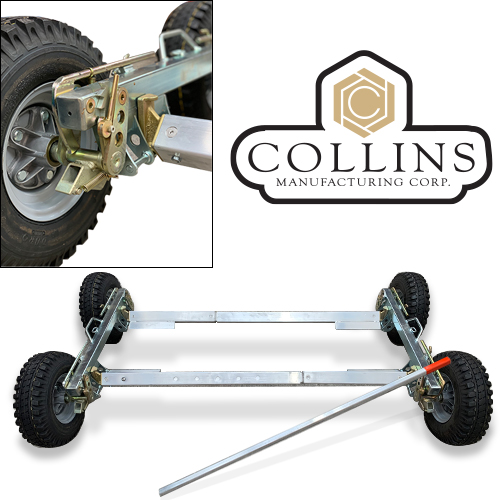 Collins™ Euro Spec Self-Jacking Dolly 500X8 Aluminium Rails - RED ...