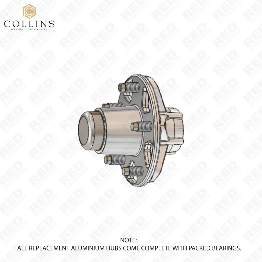 Collins Spare Hi-Speed Dolly Aluminium Hub Complete - RED - RECOVERY ...