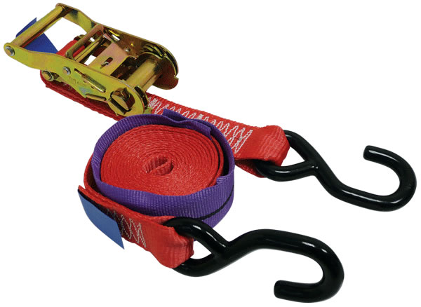 Motorcycle Strap 35mm with Plastic Coated 'S' hooks - RED - RECOVERY ...