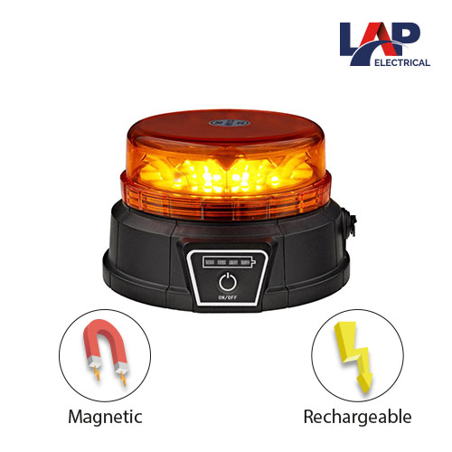 LAP Rechargeable / Magnetic LED Beacon - RED - RECOVERY EQUIPMENT DIRECT