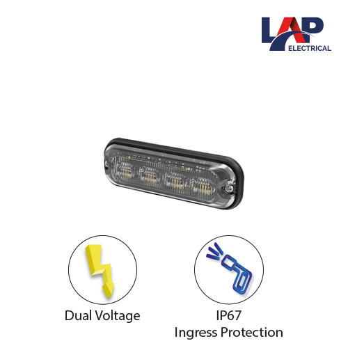 LAP HLED Directional 4 Head LED Module Amber (IP67K) - RED - RECOVERY ...