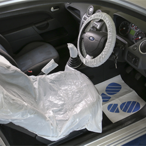 5-in-1 Disposable Car Interior Protection Kit - Box of 50 - RED ...